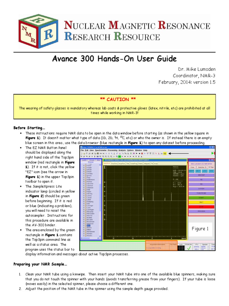 Avance 300 Hands-On User Guide: Caution | PDF | Command Line Interface ...