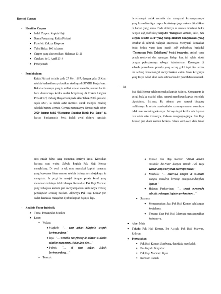 Resensi Cerpen | PDF