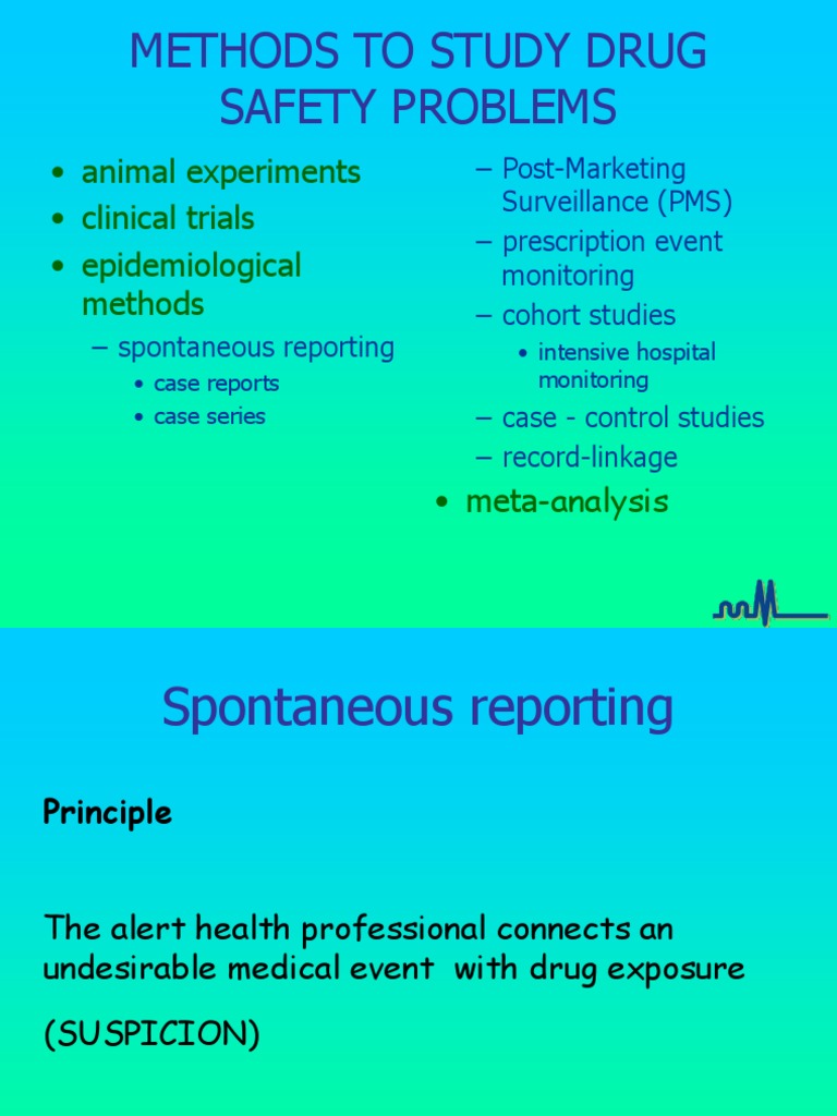 Drug Safety Study Methods Explained | PDF | Self-Improvement | Wellness
