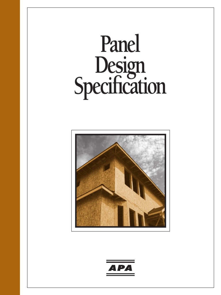Panel Design Specification | PDF | Plywood | Bending