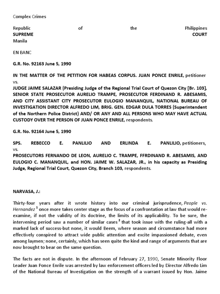 Complex Crimes | PDF | Bail | Prosecutor