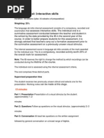 IB Language B Oral Assessment Rubric | PDF | Communication | Second ...