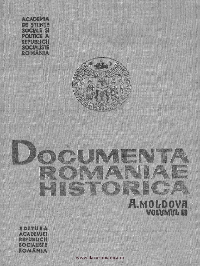 Documenta Romaniae Historica. Seria a Moldova. Volumul 03 1487-1504