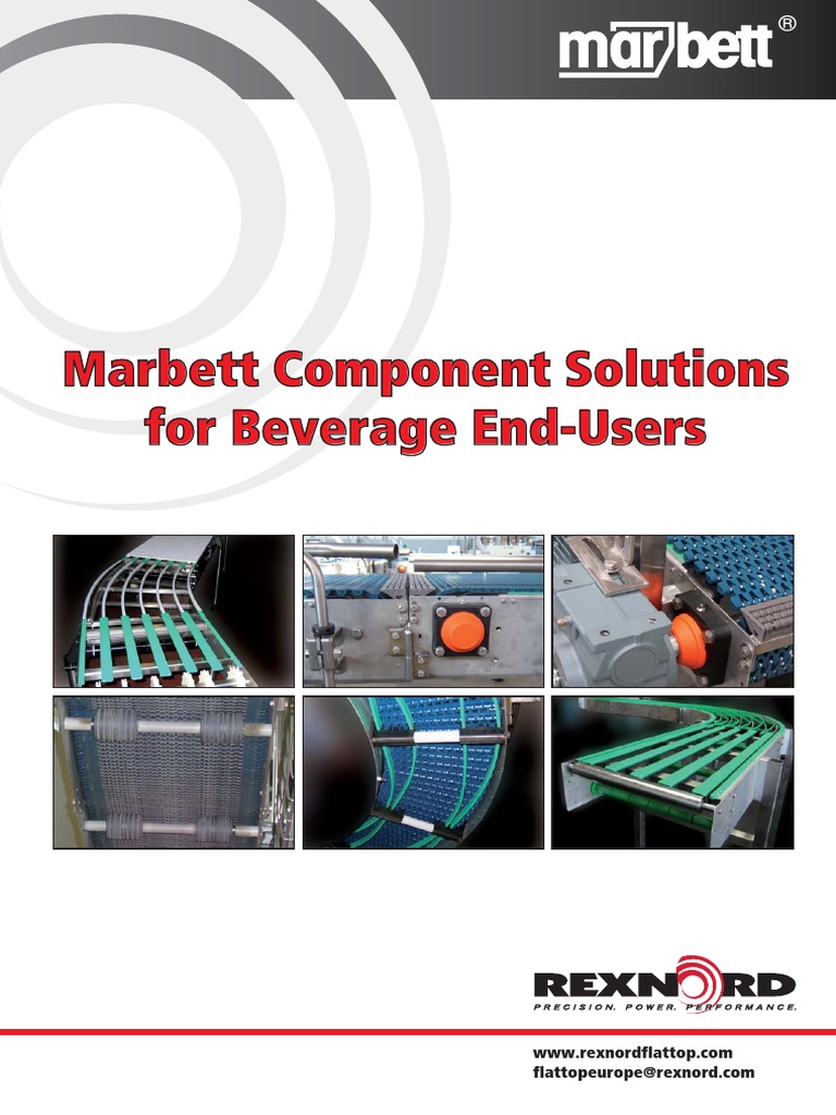 Marbett Component Solutions For Beverage | PDF | Bearing (Mechanical ...