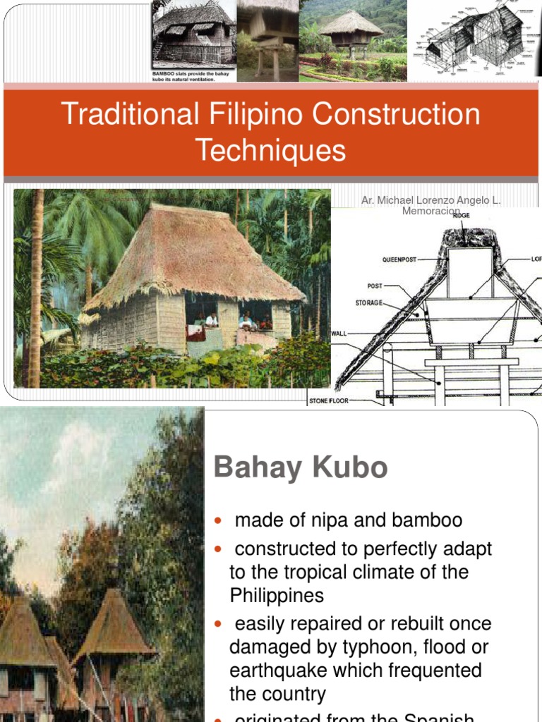 Traditional Filipino Construction Techniques | PDF | Architectural ...