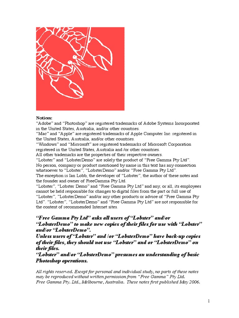 Lobster Zone System | PDF | Exposure (Photography) | Rgb Color Model