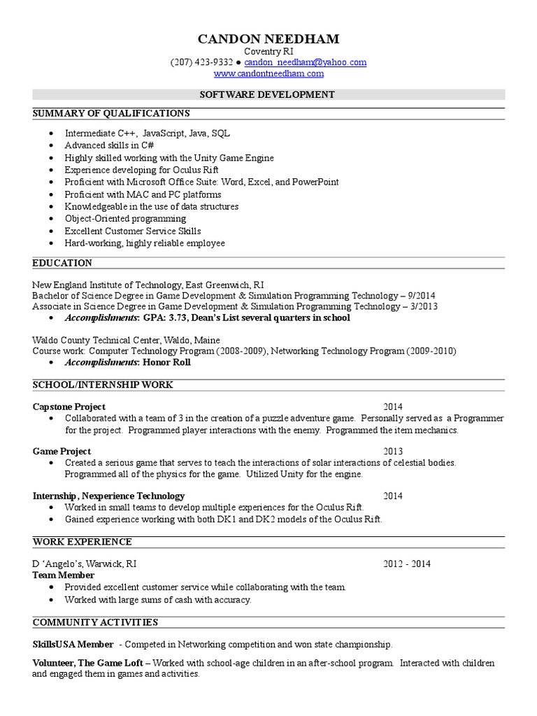 Candon Needham | PDF