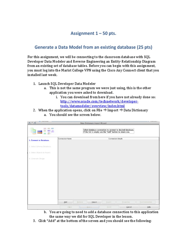 Data Model Assignment Instructions | PDF | Database Schema | Databases