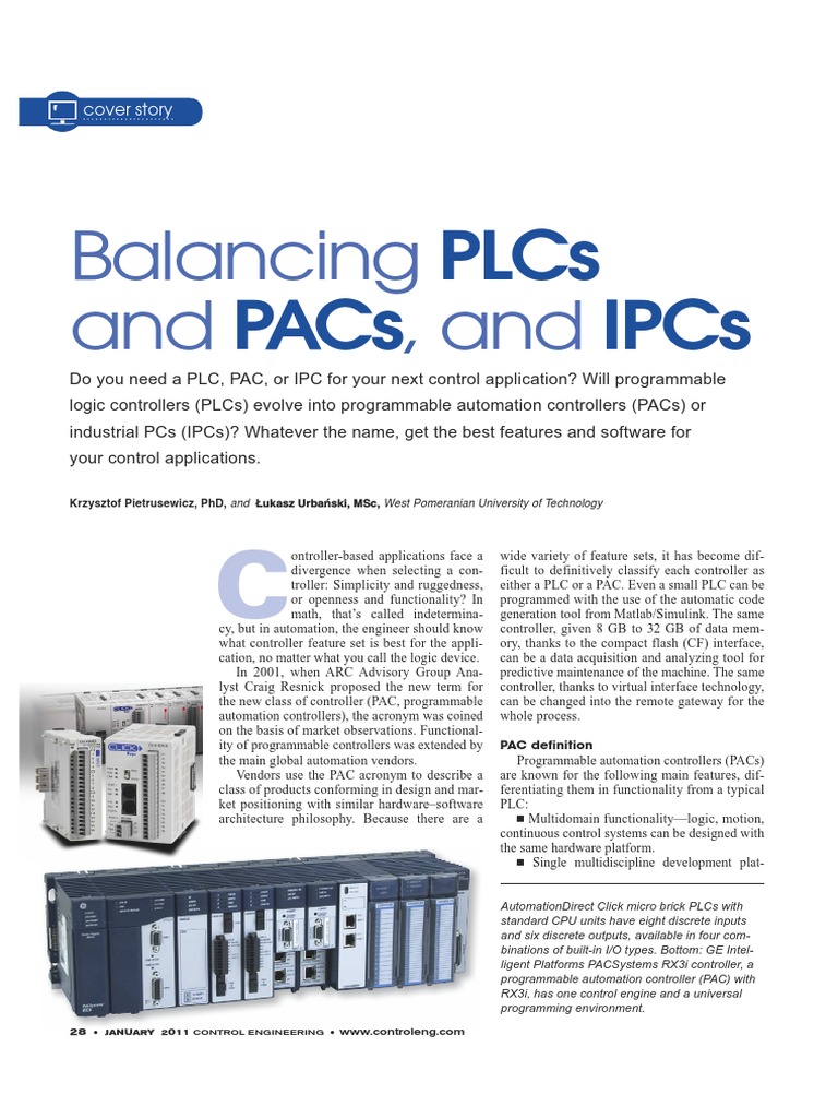 Balancing PAC IPC PLC PDF | PDF | Programmable Logic Controller | Field ...