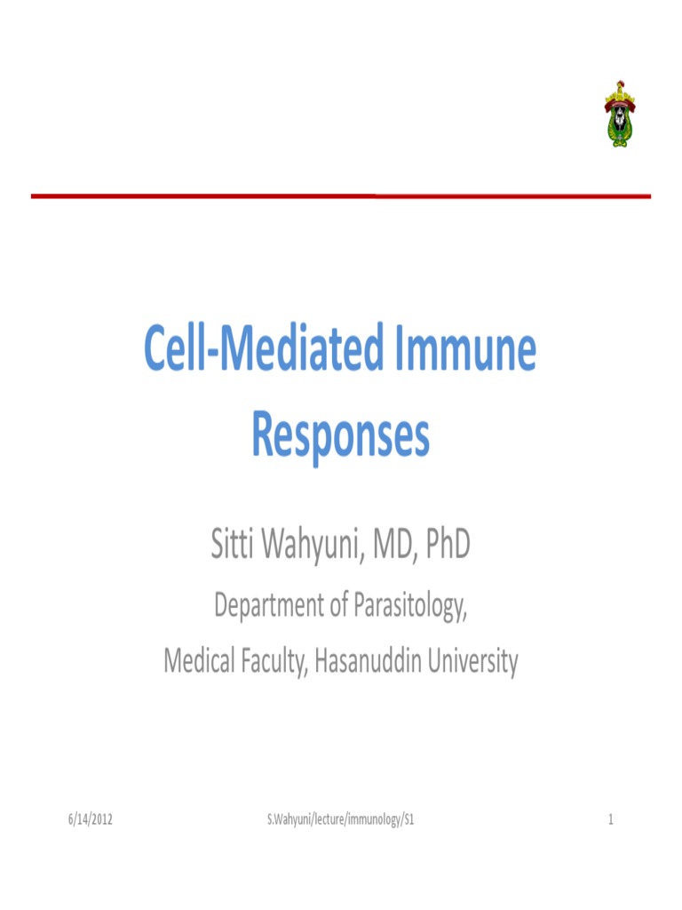 Cell Mediated Immunityy | PDF | Cytotoxic T Cell | T Cell