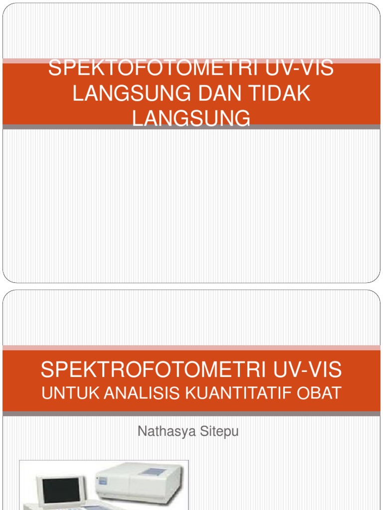 Spektrofotometri UV Vis | PDF | Kesehatan Holistik