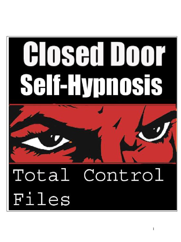 Self Hypnosis Control | PDF | Hypnosis | Classical Conditioning