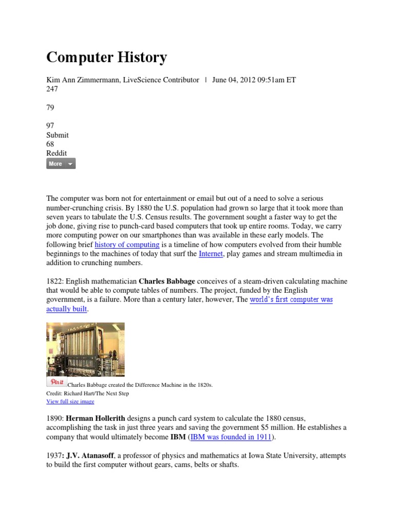 History of Computer | PDF | Apple Inc. | Macintosh