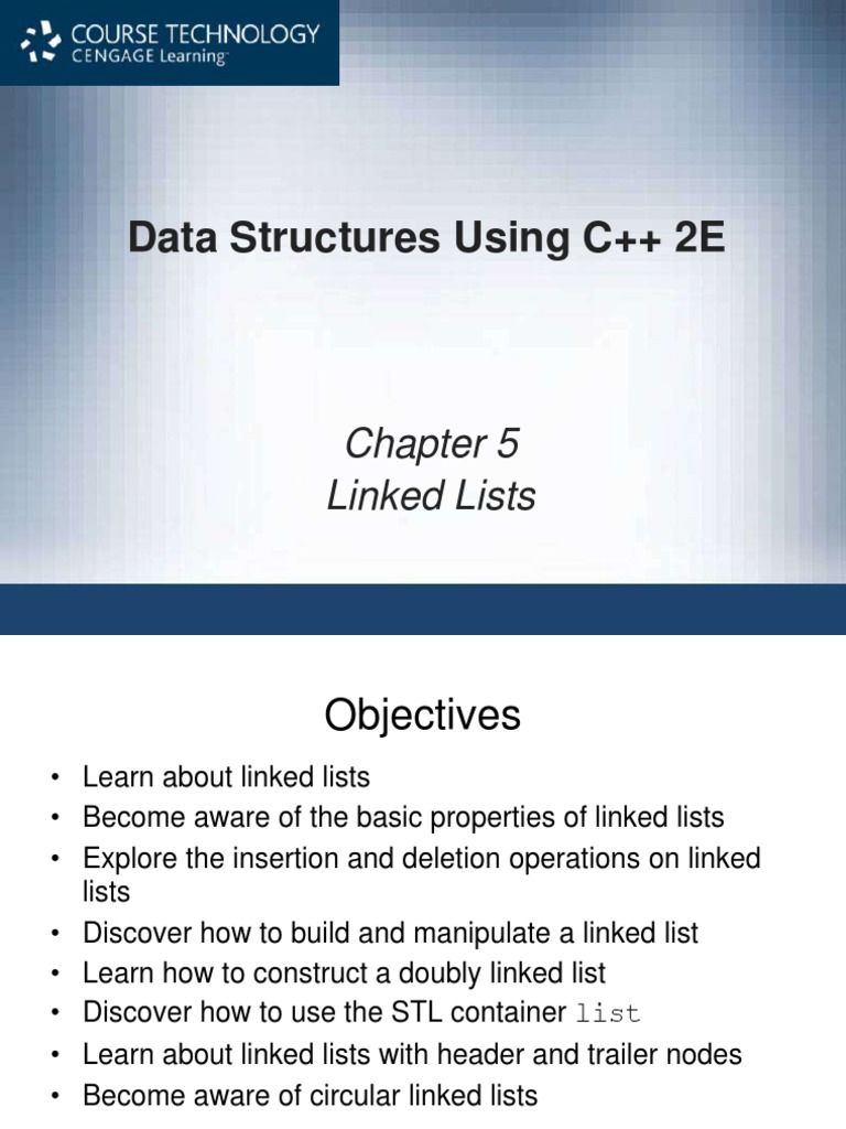 105linked Lists Malik Ch05 | PDF | C++ | Pointer (Computer Programming)