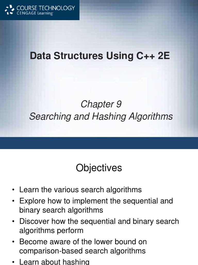 109search Hash Malik Ch09 | PDF | Array Data Structure | Algorithms And ...