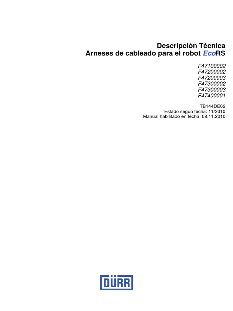 Ruteo de Cables - TB144ES02 | PDF | Robot | Robótica