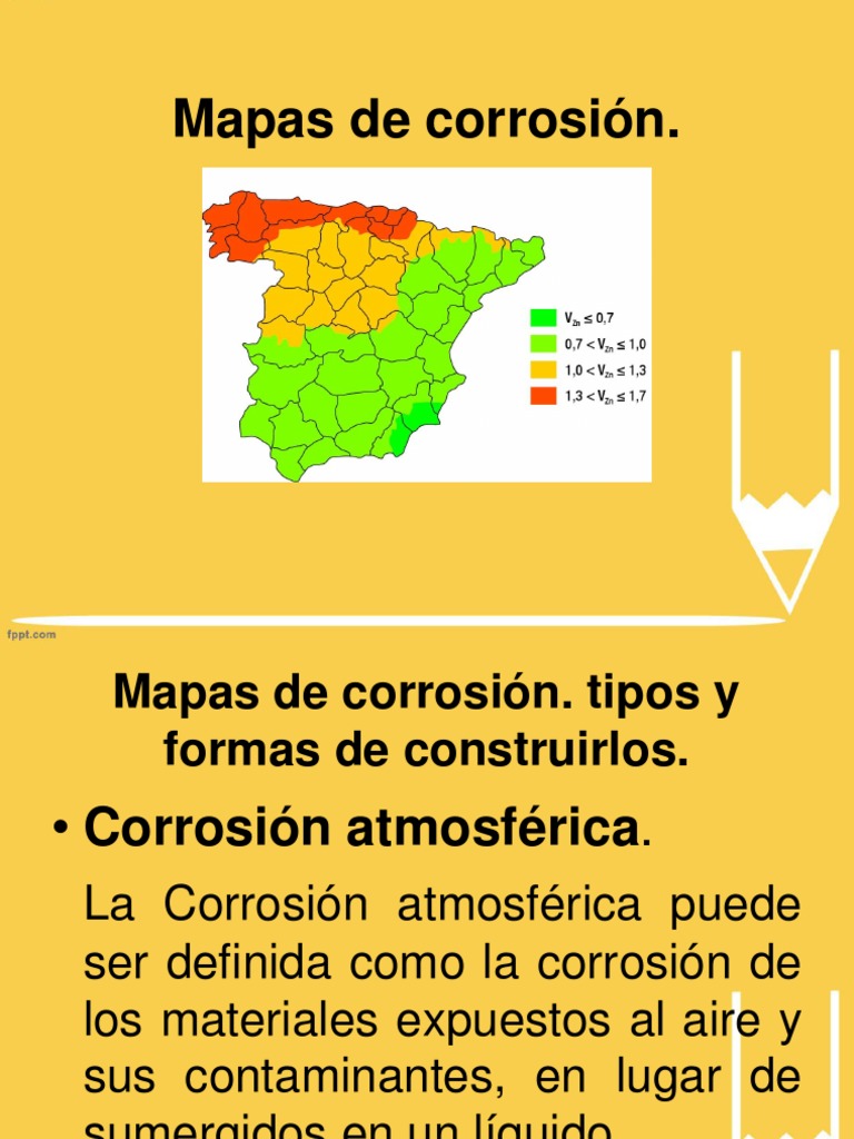 Mapas de Corrosion | Corrosión | Clima