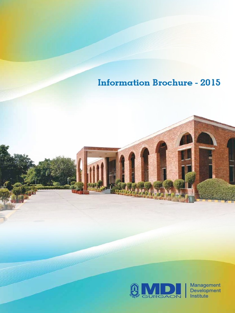 MDI Brochure | PDF | Human Resource Management | Strategic Management