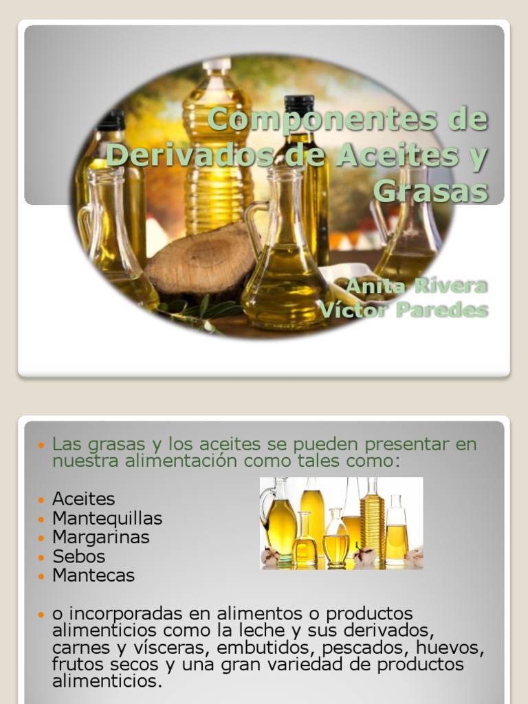 Composicion Grasas y Aceites | PDF | gordo | Aceite de oliva