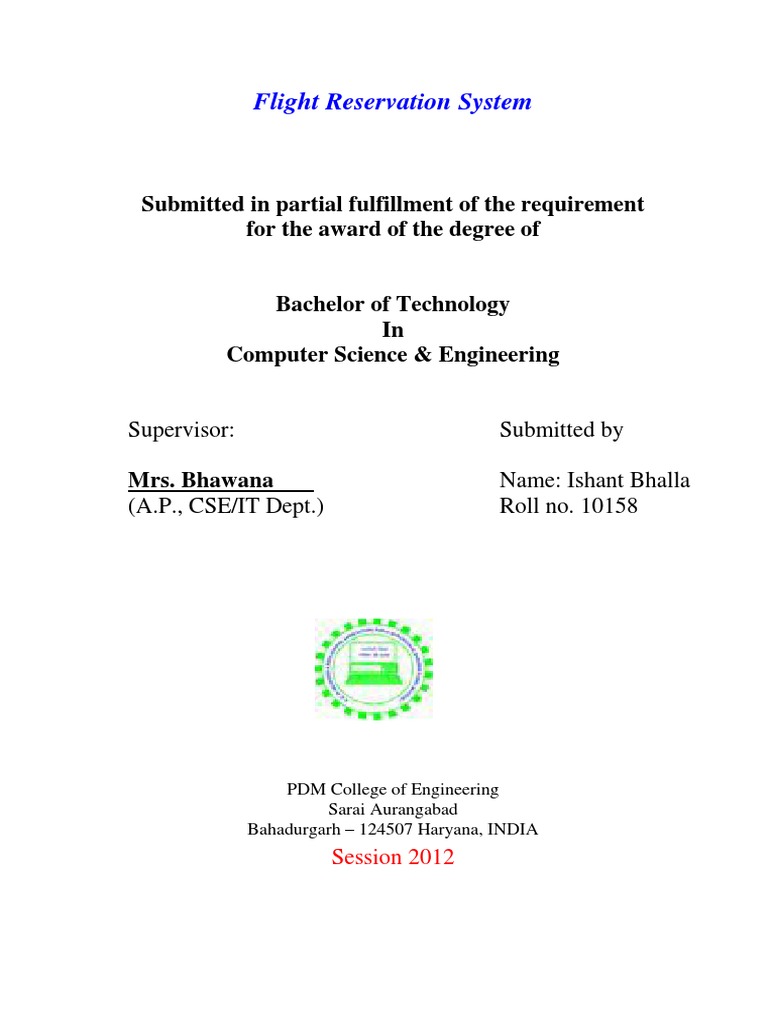 Flight Reservation System | PDF | Java (Software Platform) | Java ...