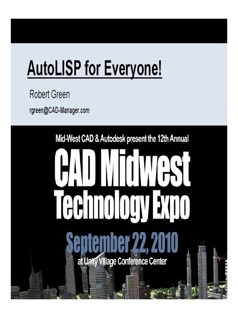 AutoLISP For Everyone | PDF | Computer Programming | Areas Of Computer Science