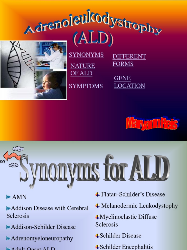 A Comprehensive Review of Adrenoleukodystrophy (ALD): Symptoms, Genetics, Treatments and Ongoing ...