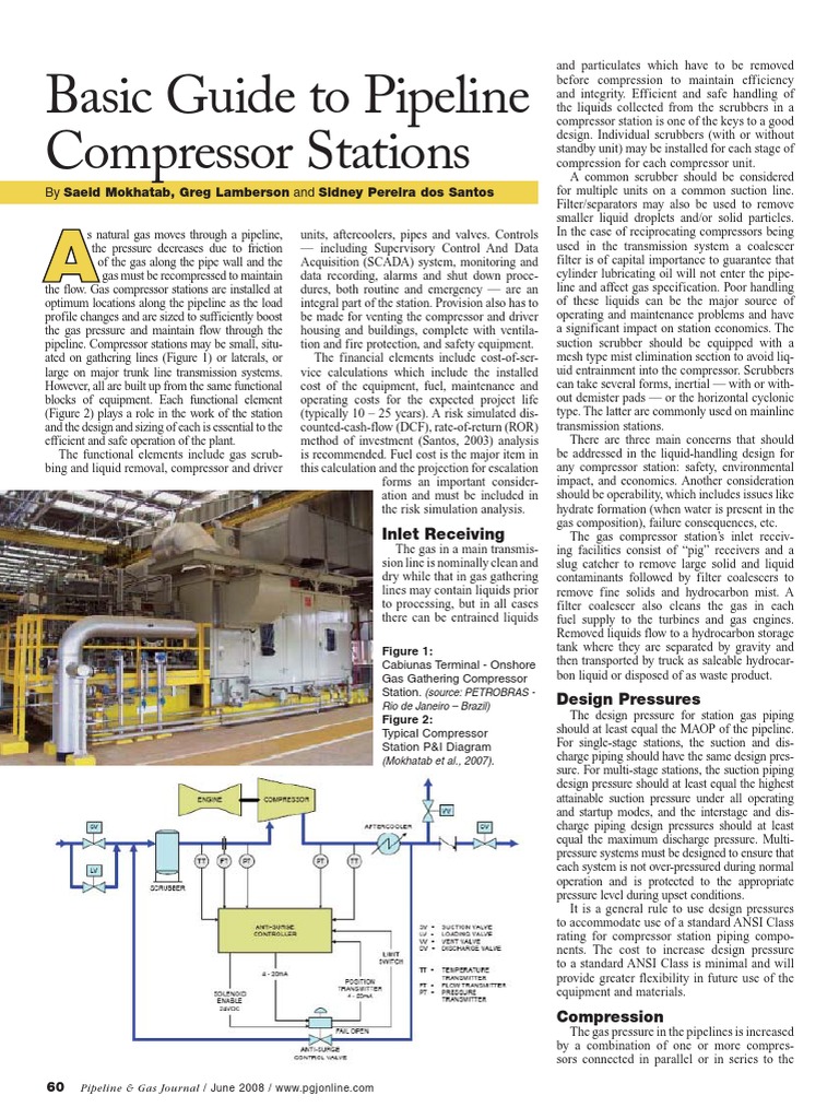 Basic Guide to Gas Compressor Stations | PDF | Pipeline Transport | Gas ...