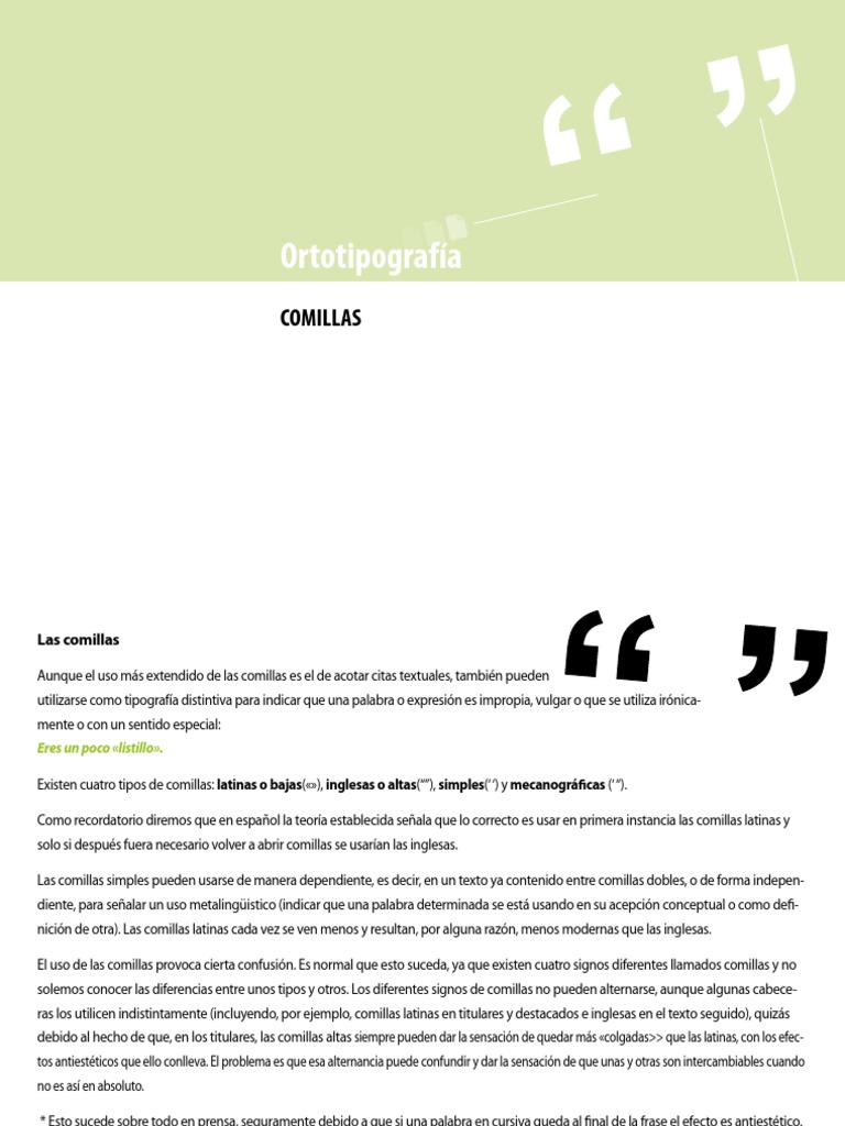 COMILLAS | PDF | Comillas | Lingüística