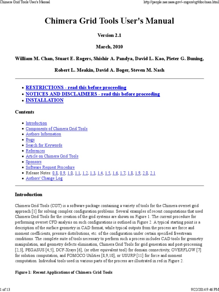 Chimera Grid Tools User's Manual | PDF | Scripting Language | Indemnity