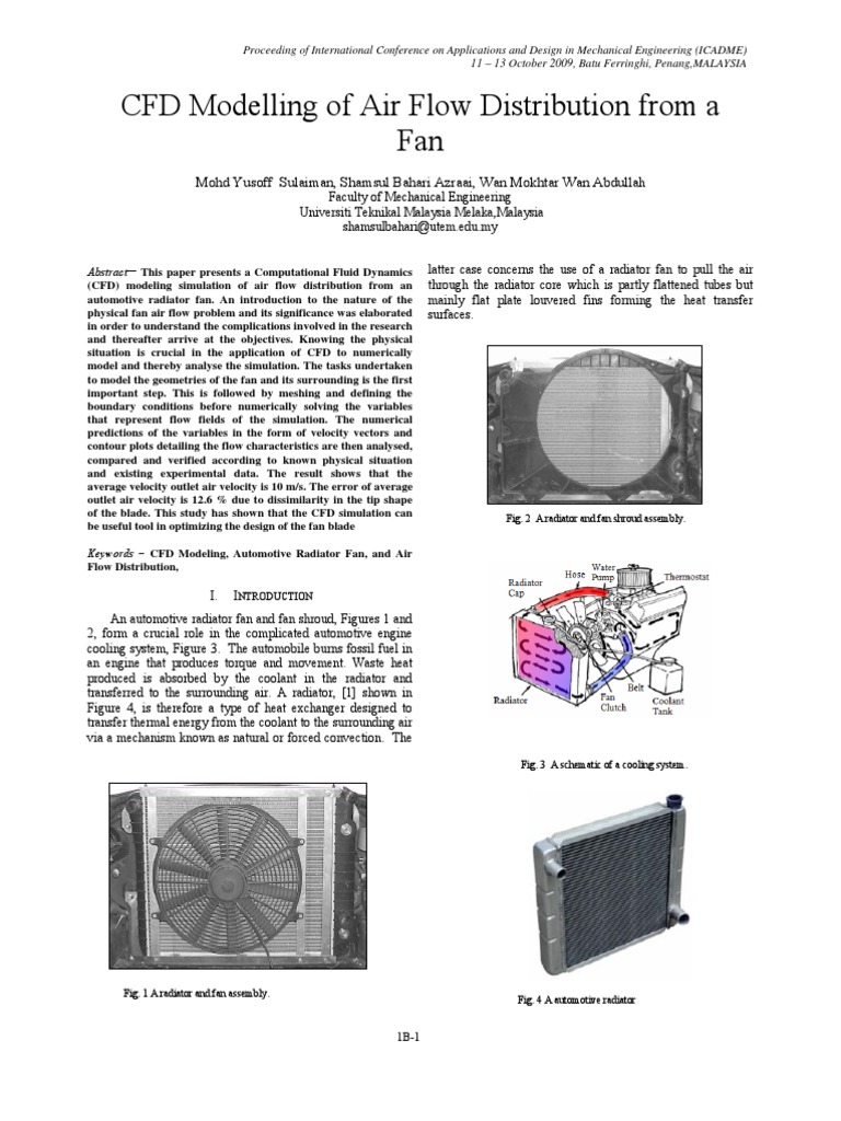 CFD Modelling of Air Flow Distribution | PDF | Computational Fluid ...