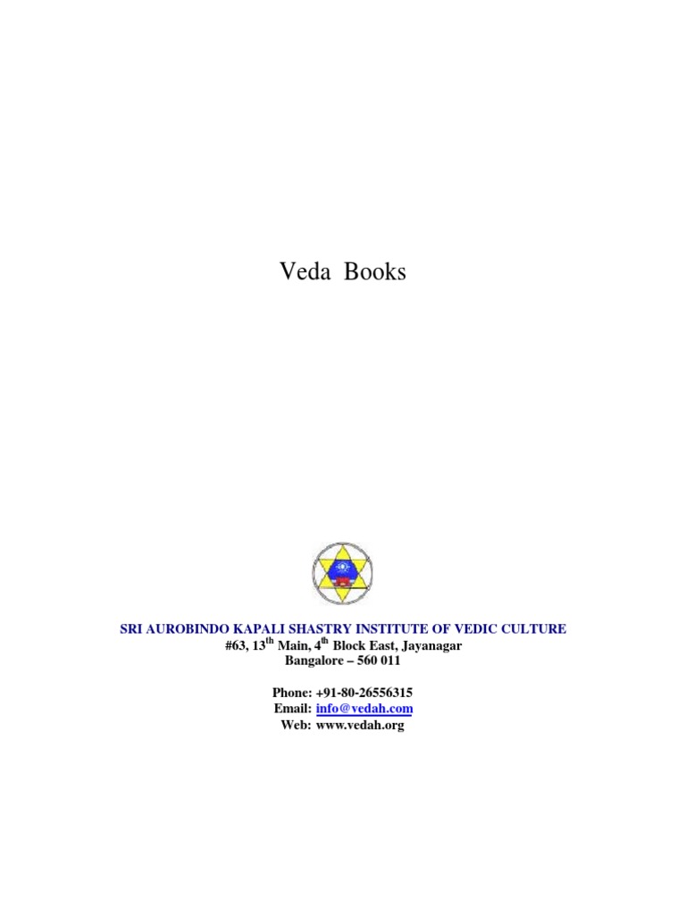 Veda Books | PDF | Philosophy