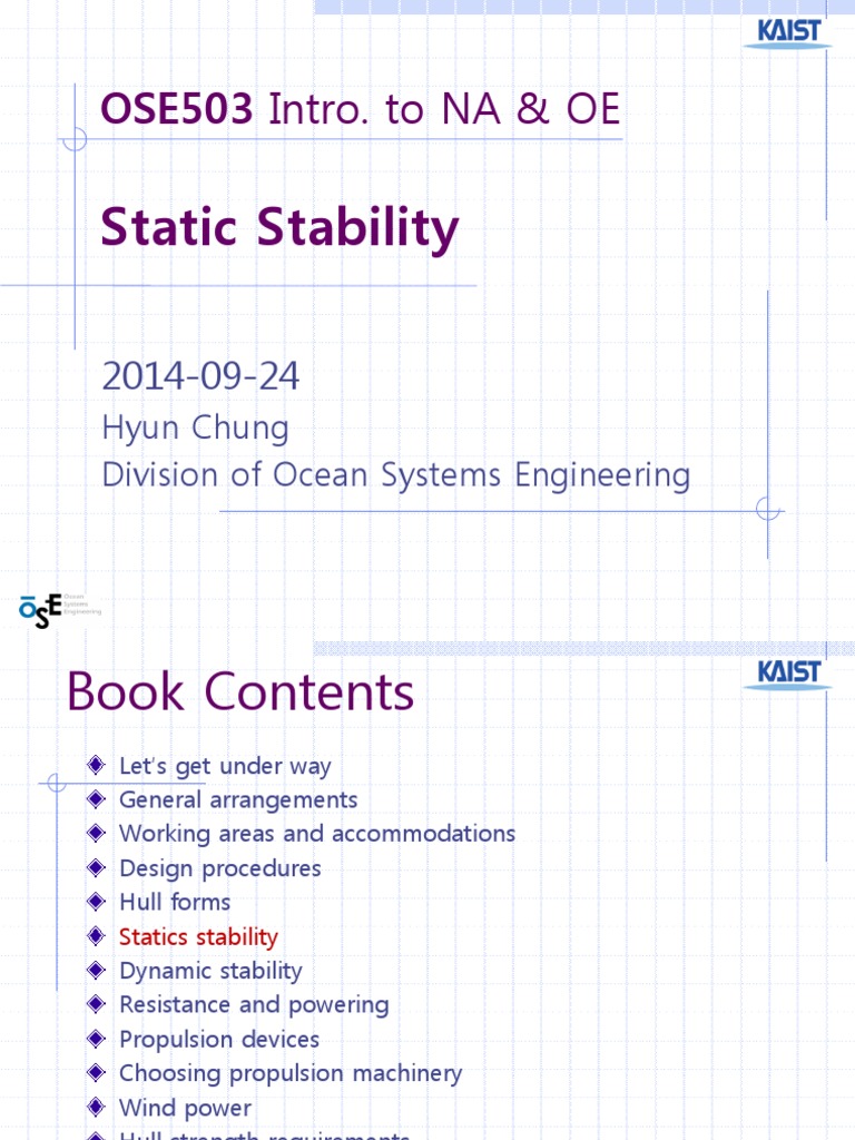 Understanding Ship Static Stability | PDF | Buoyancy | Continuum Mechanics