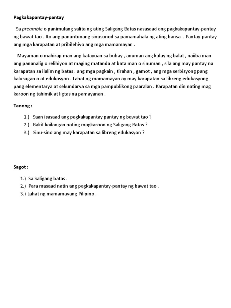 Pagkapantay | PDF