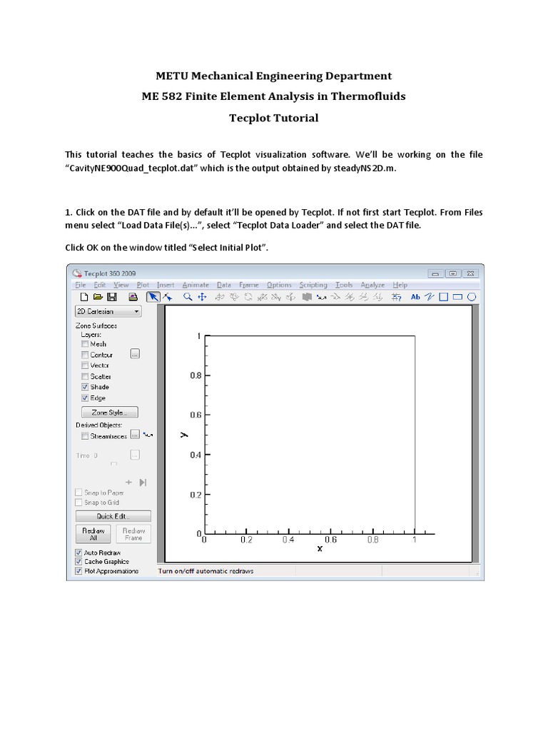 Tecplot Tutorial | PDF | Contour Line | Button (Computing)