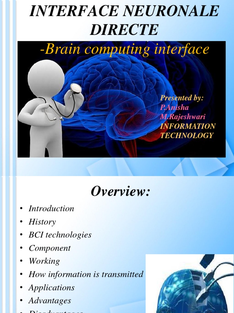 Interface Neuronale Directe | PDF | Brain | Neuroscience