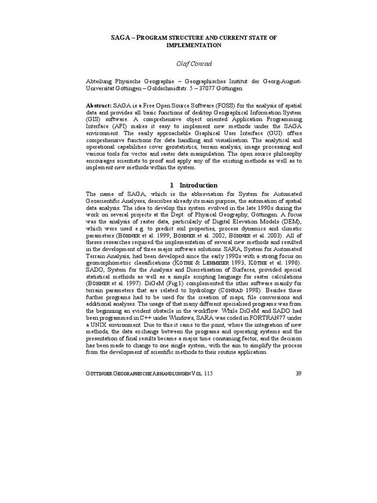 Saga Gis | PDF | Geographic Information System | Application ...