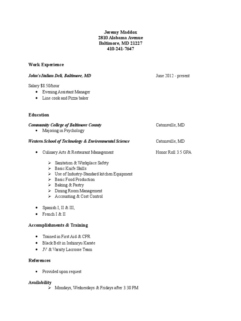 Jeremy Resume | PDF
