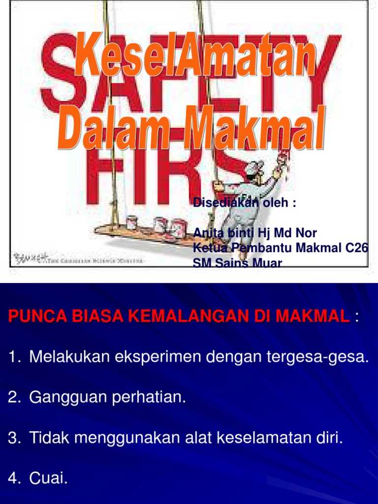 KESELAMATAN MAKMAL - Nitanor | PDF