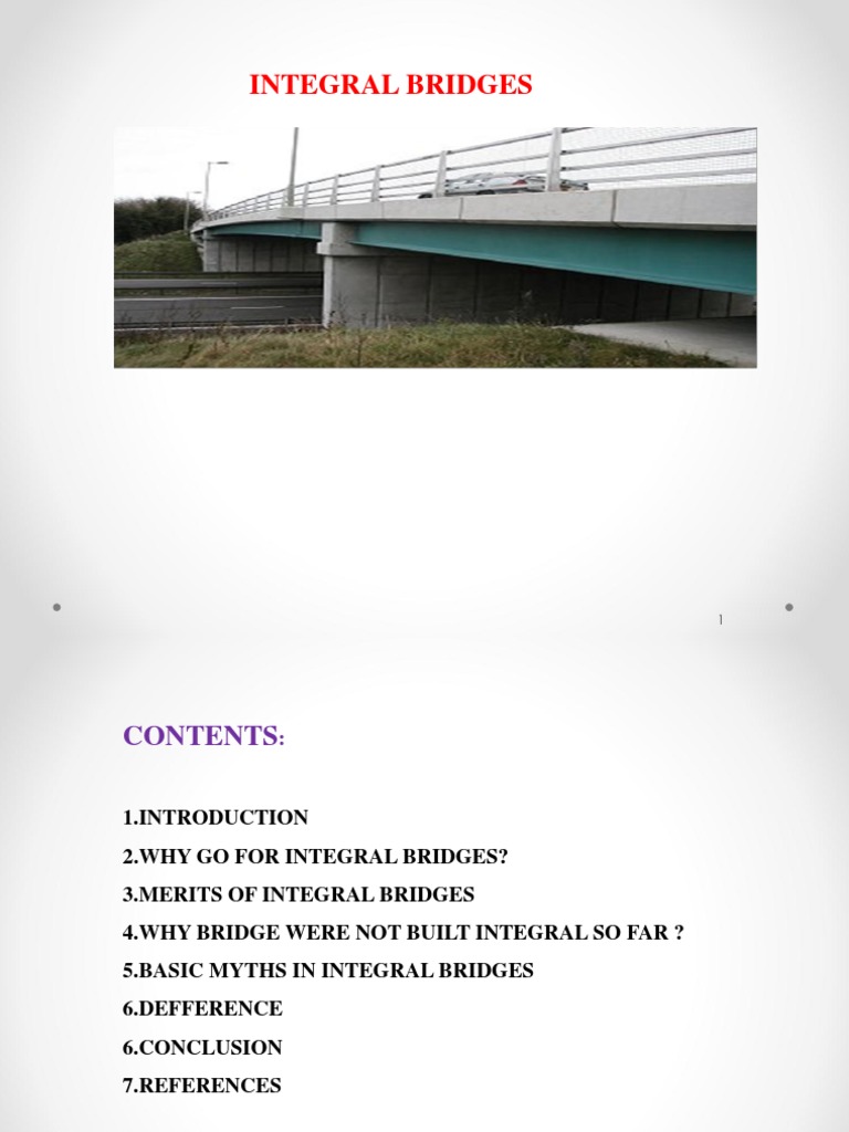 Integral Bridges | Bridge | Bearing (Mechanical)