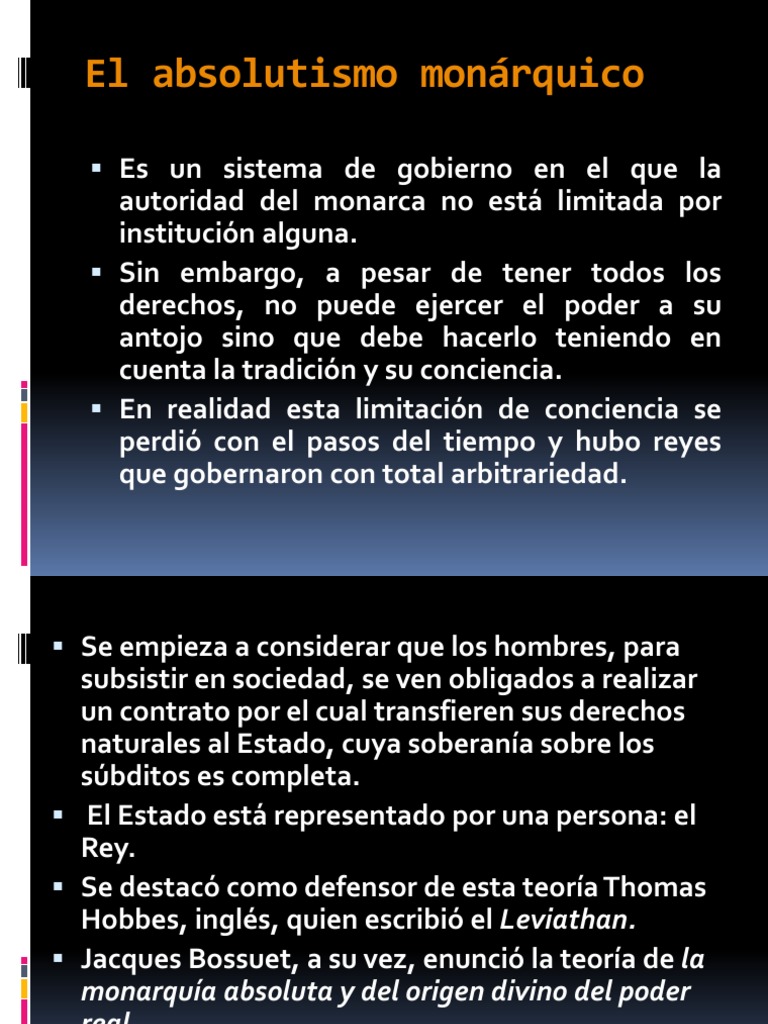 Absolutismo Monarquico | Descargar gratis PDF | Monarca | Monarquía ...
