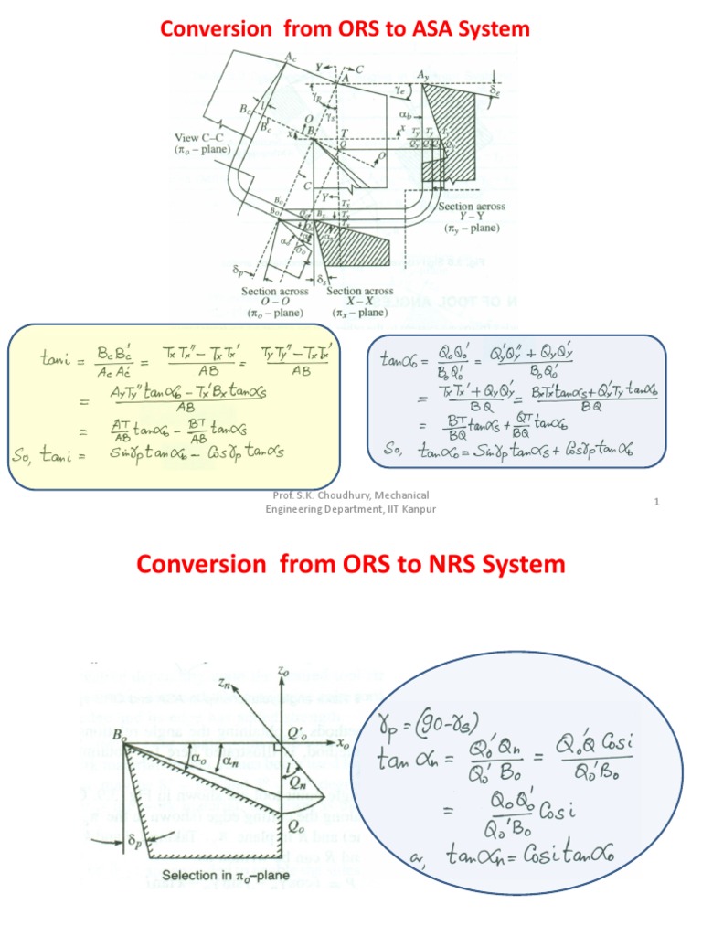 Conversion From ORS To ASA System | PDF