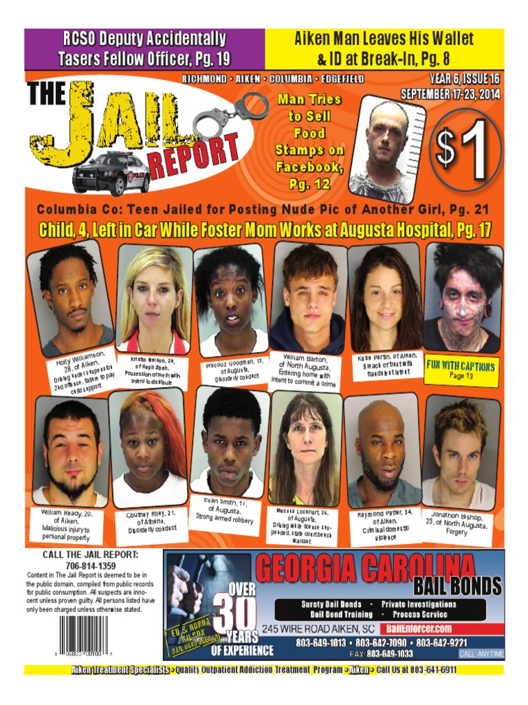 The Jail Report (Augusta-Aiken) Year 6, Issue 16 | PDF | Medical ...