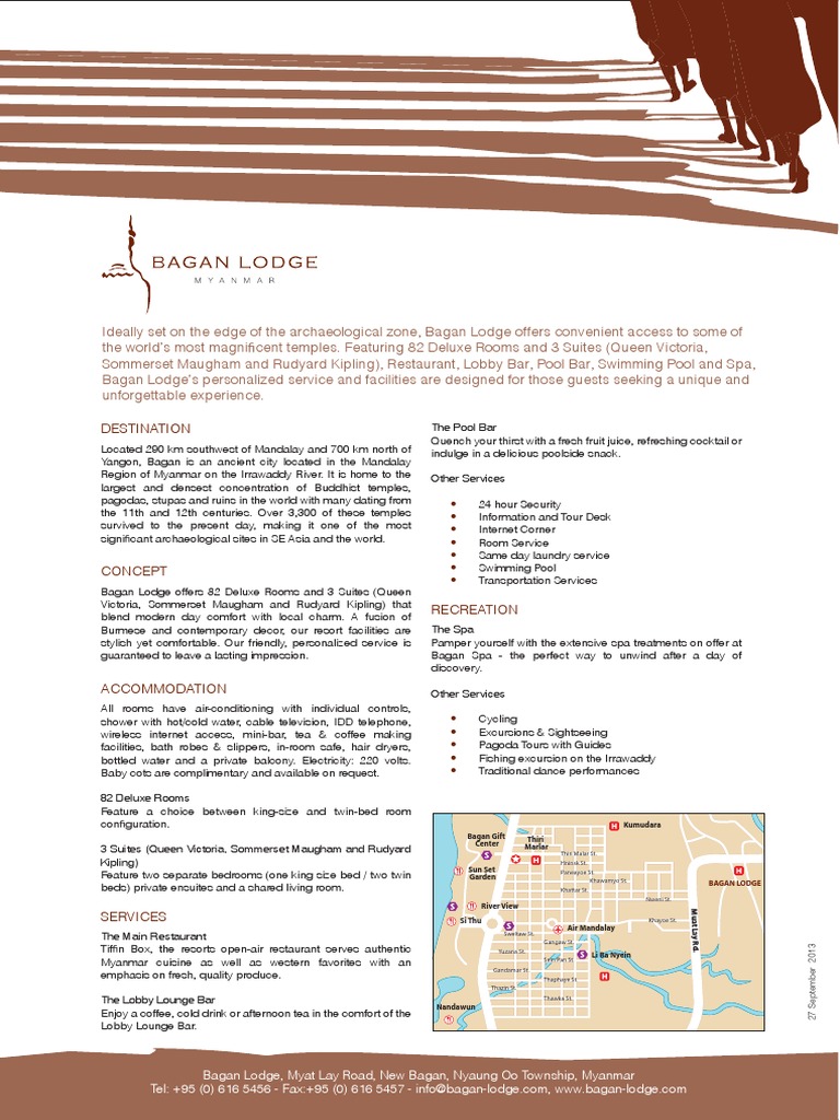 Luxury Stay at Bagan Lodge | PDF