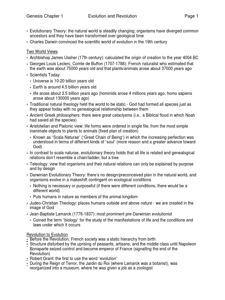 Chapter 1: Evolution Overview | PDF | Evolution | Heredity