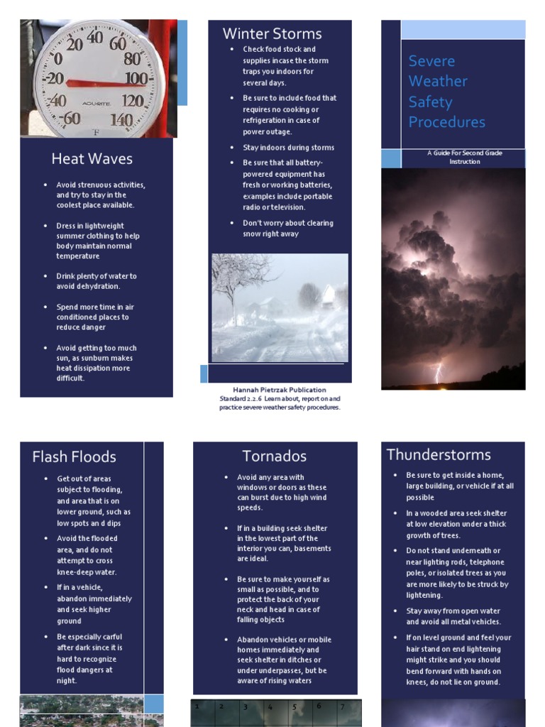 Winter Storms: Severe Weather Safety Procedures | PDF | Science ...
