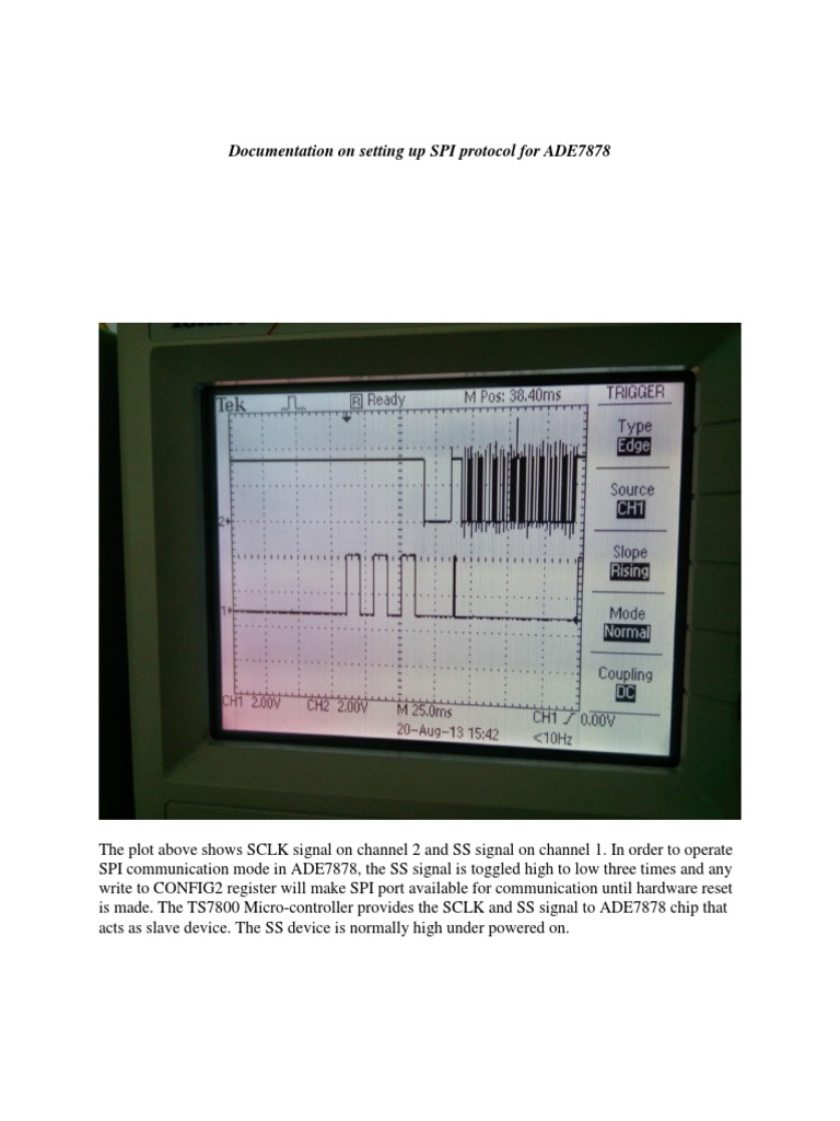 Documentation On Setting Up SPI Protocol For ADE7878 | PDF | Electronic ...