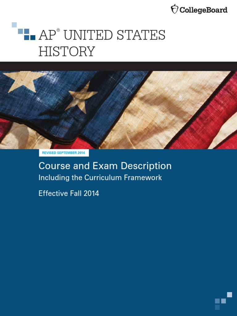 AP Us History Course and Exam Description | PDF | Advanced Placement ...