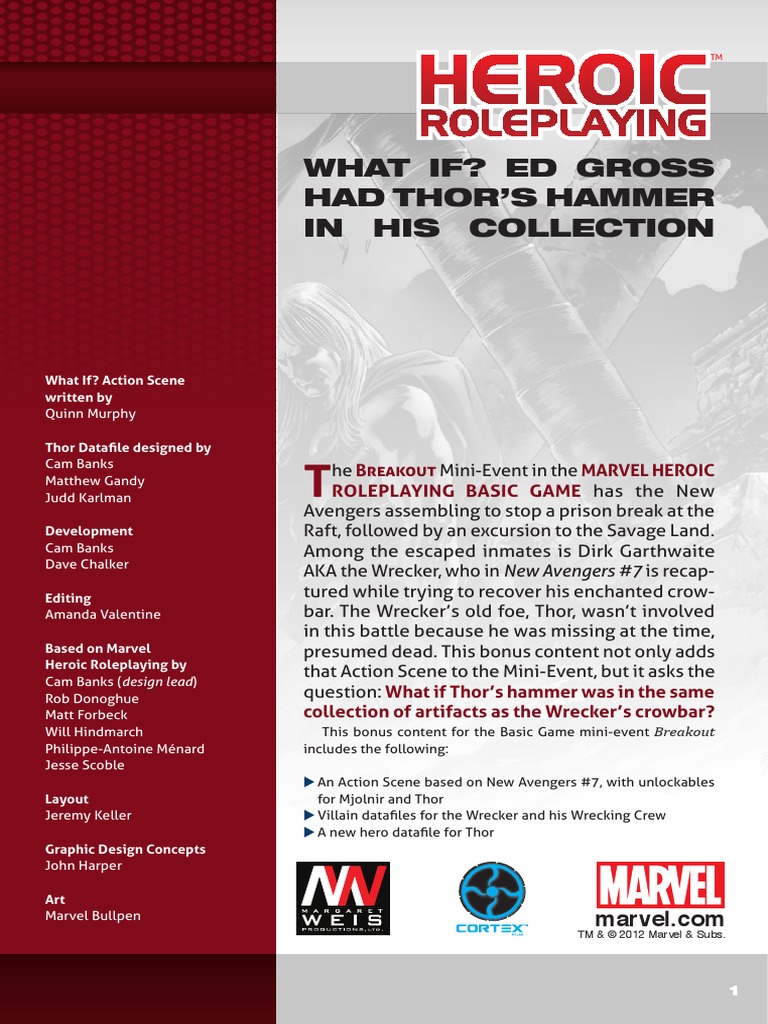 The Wrecking Crew & Thor Datafile | PDF | Loki (Comics) | Marvel Comics ...