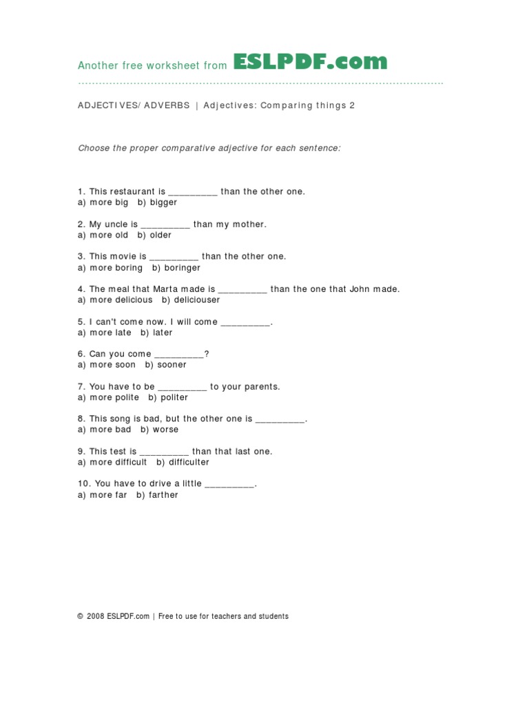 Another Free Worksheet From | PDF | Teaching Methods & Materials ...