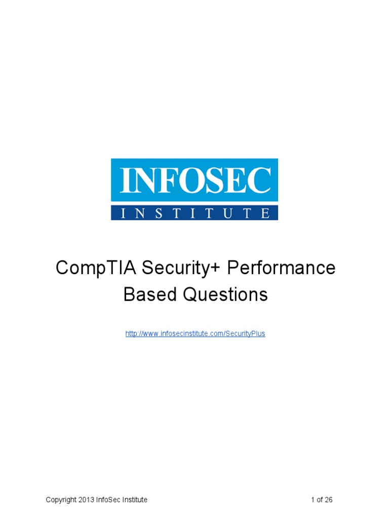 Comptia Security Plus Mini Course Handbook | PDF | Computer Data ...